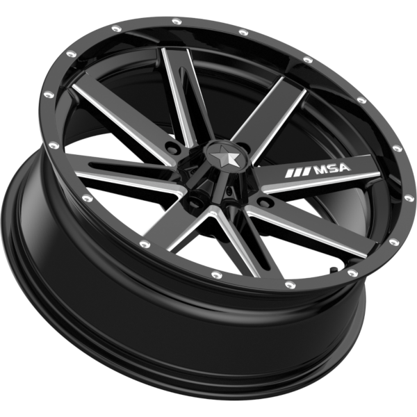 M41 Boxer 14x7 Gloss Black Milled +10MM 4/110