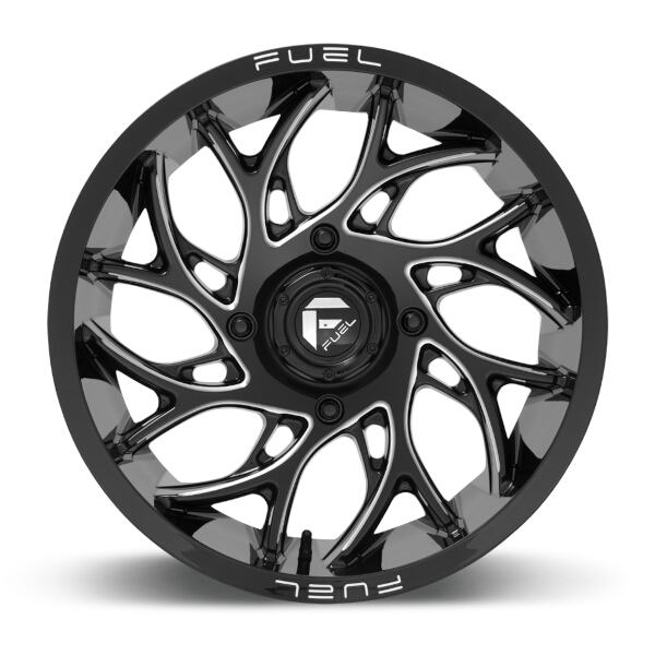 D741 Runner 24x7 4/136 Gloss Black Milled +13 Wheel
