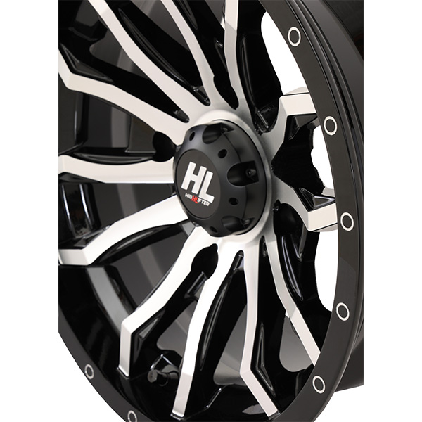 22x7 4/137 4+3 (+10mm) High Lifter HL21 - Gloss Blk-Mach