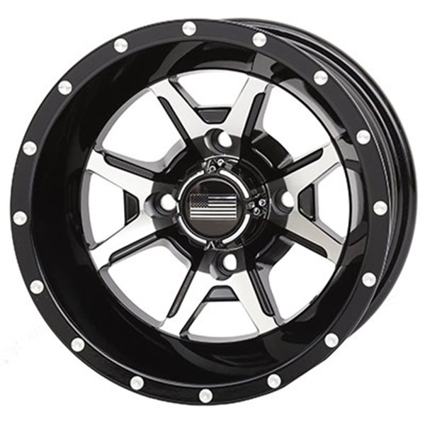 12x7 4/110 2+5 FL 556 mch/blk Wheel